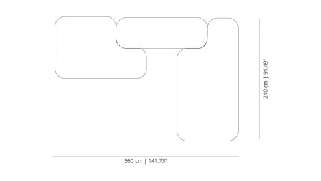 Soft seating island for contract and retail | Common bench | Viccarbe